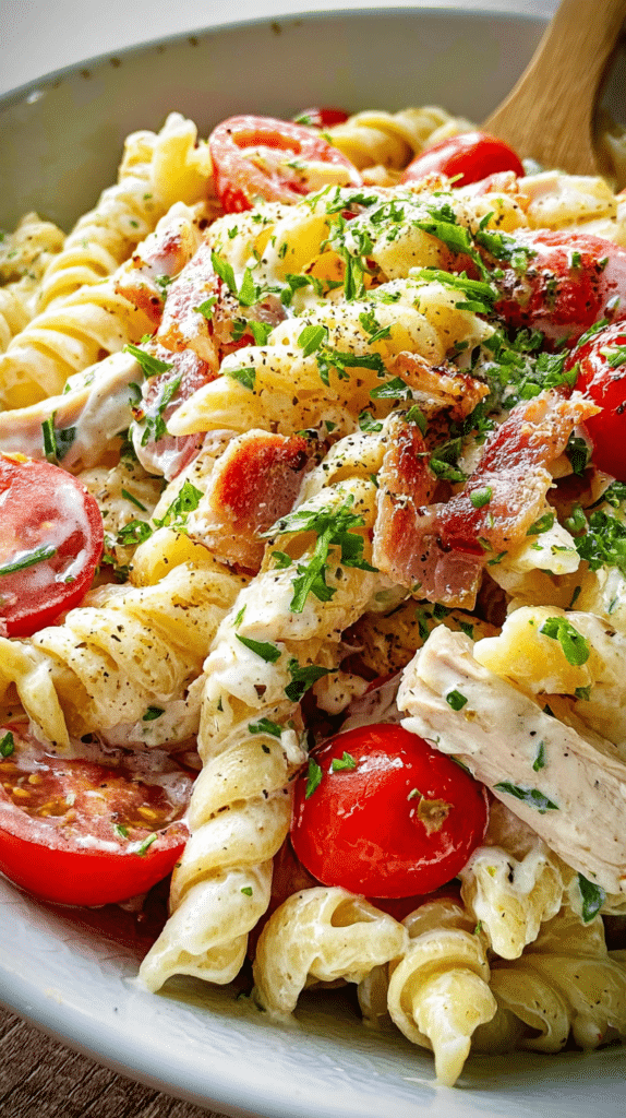 Easy Chicken Club Pasta Salad Recipe to Try Today - Classic Recipe Hub